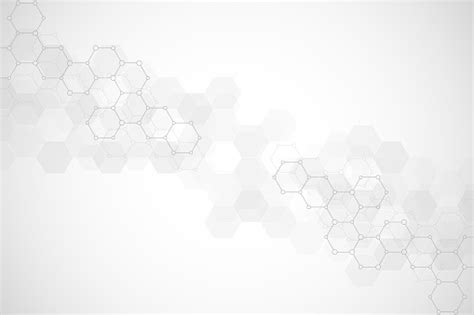 분자 구조 및 화학 공학 기하학적 배경 텍스처 육각형 패턴의 추상 배경입니다 의료 또는 과학 및 기술 현대적인 디자인에 대 한 벡터 일러스트 0명에 대한 스톡 벡터 아트 및