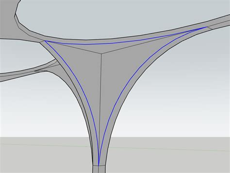 Creating An Organic Shape From 3 Curved Lines Sketchup Sketchup