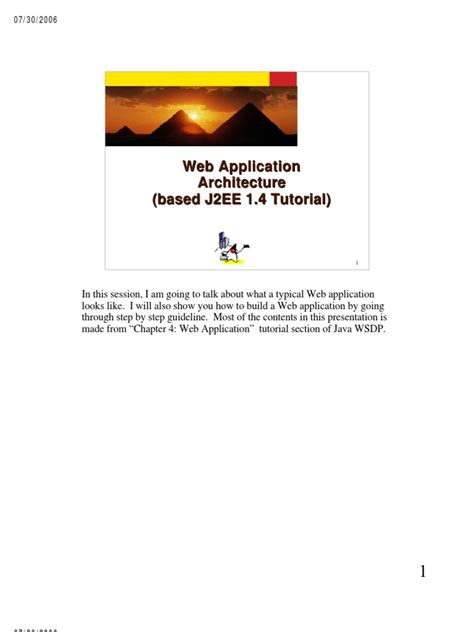 web application architecture based j2ee 1 4 tutorial pdf java