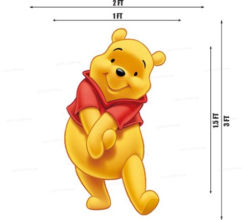 Psi Winnie The Pooh Theme Cutout 10 Customized Party Supplies