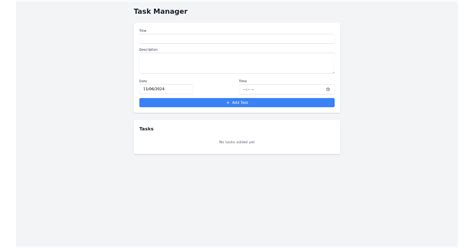 Task Manager Free React Tailwind Component