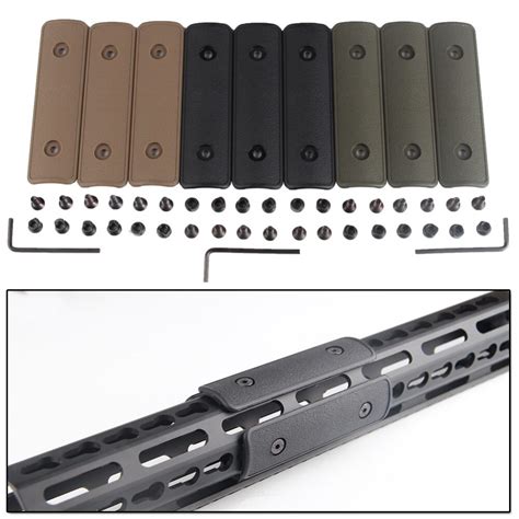 3pcs Set Tactical 4 Keymod Rail Handguard Panel Cover Key Mod Protectors Polymer Hunting