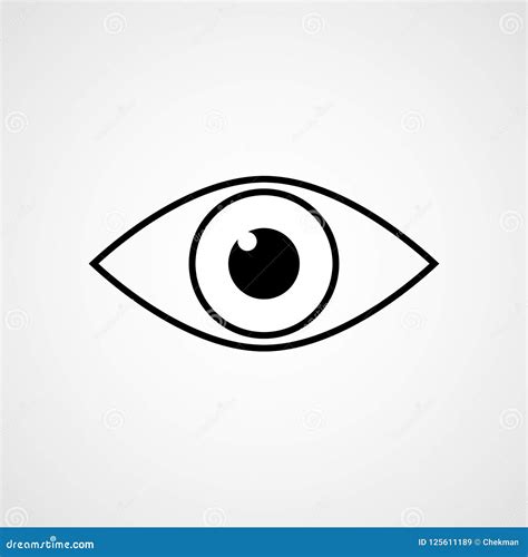 Eye Icon Vector Illustration Stock Illustration Illustration Of Search Element 125611189