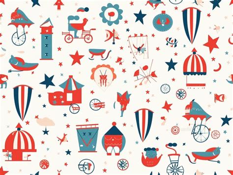 The Circus Pattern Premium Ai Generated Image