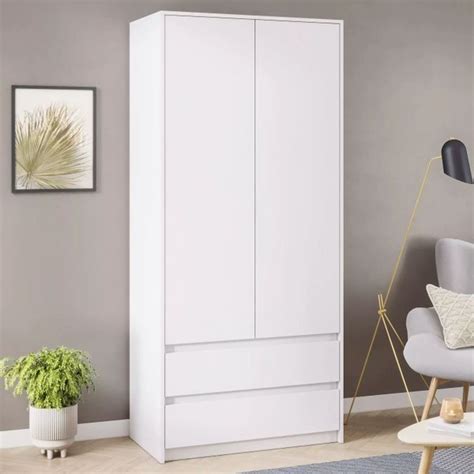 Шкаф распашной Divano Шкаф Айден ШК06 900 Белый 90x50x200 см купить по выгодной цене в