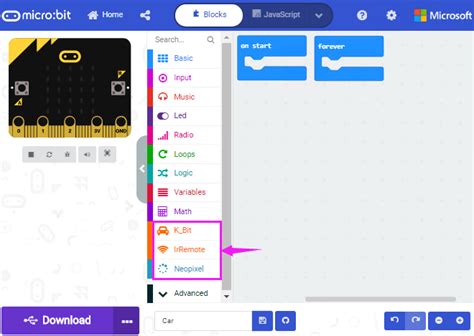 Makecode Tutorial — Microbit Robot Documentation
