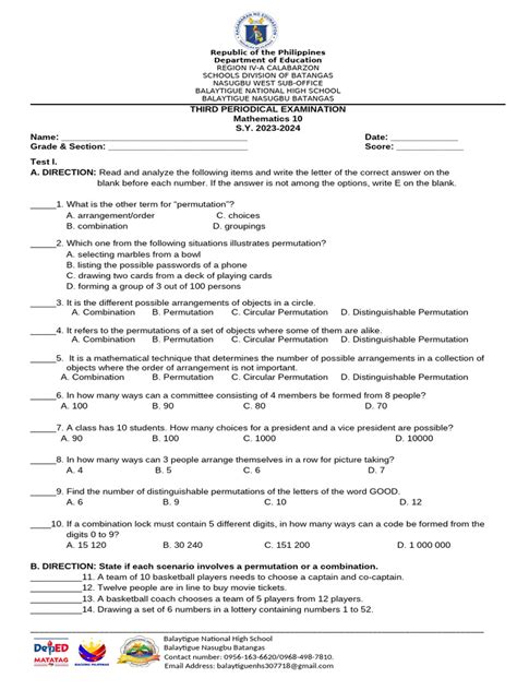 3rdqa Math10 Pdf 3rdqa Math10 Pdf