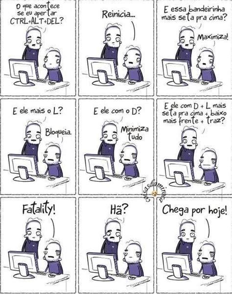 Tirinha Aprendendo Mexer No Computador171