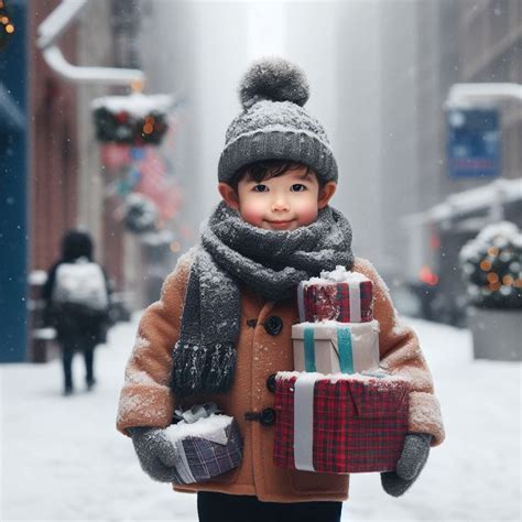 мальчик с подарками Подарки Мальчики