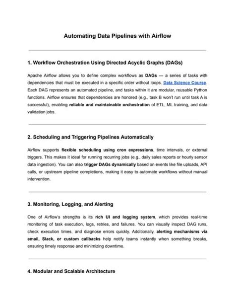 Automating Data Pipelines With Airflowpdf