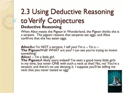 PPT Using Deductive Reasoning To Verify Conjectures PowerPoint Presentation ID