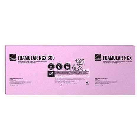 Foamular Ngx 600 Rigid Extruded Polystyrene Insulation 2 X 2 X 8 Gagnon La Grande