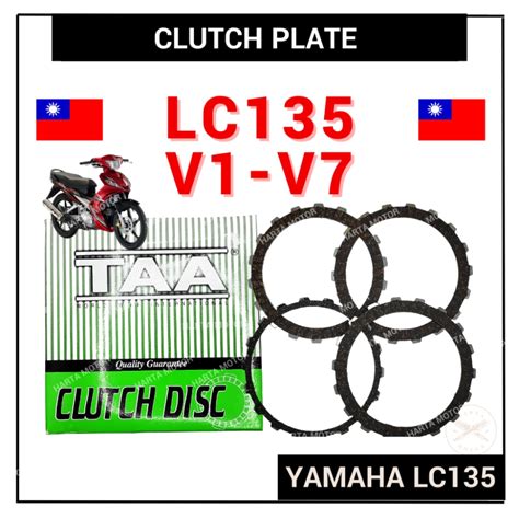 Yamaha Lc135 V1 V7 Clutch Plate Set Taa Lc135 New V1 V2 V3 V4 V5 V6