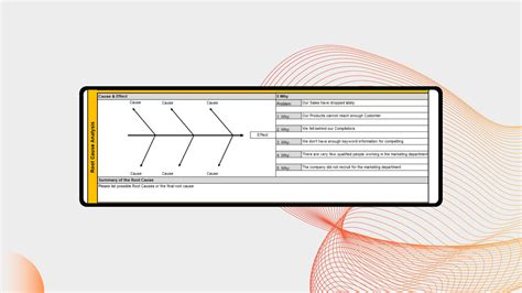 A3 Report Template Problem Solving Root Cause Analysis Ishikawa