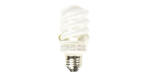 TCP 48913 Single Spiral 13 Watt 4 3 Tall 2700K CFL Spiral Bulb With 270 Beam Spread And Medium