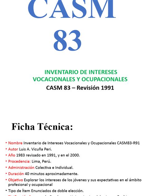 Clase Casm 83 Pdf
