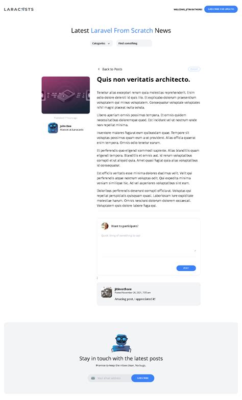 Github Jitinfullstacklaravel8 Blog From Scratch