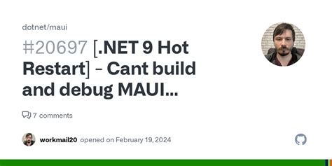 [ Net 9 Hot Restart] Cant Build And Debug Maui Application On Ios · Issue 20697 · Dotnet Maui