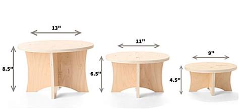 Wood Display Risers 3 Various Sizes And Sustainable Build