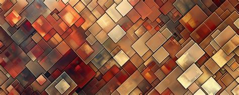 Abstract Geometric Background With A Pattern Of Interlocking Squares And Rectangles In Warm