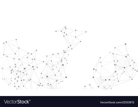 Geometric Plexus Structure Cybernetic Concept Vector Image