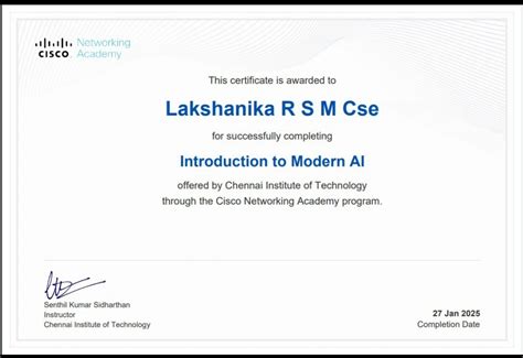 I Have Successfully Completed Several Cisco Courses🚀 Which Have