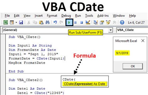 Vba Cdate How To Use Cdate Function In Excel Using Vba Code