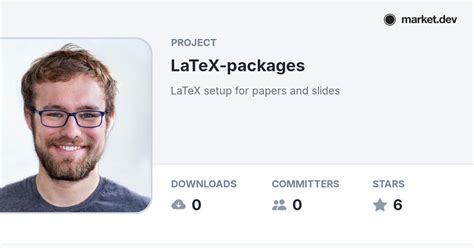 Latex Packages Ecosystem Directory Marketdev