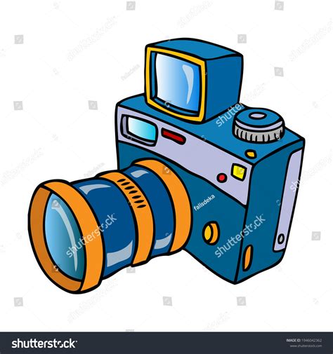 Camera Vector Illustration Isolated On White Stock Vector Royalty Free 1946042362 Shutterstock