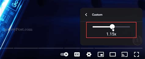 how to control playback speed on youtube