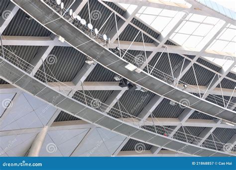 Internal Frame Of Steel Structure Construction Stock Image Image Of Structure Industry 21868857