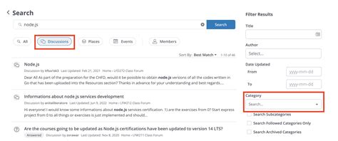 Class Forum Searches — Linux Foundation Forums