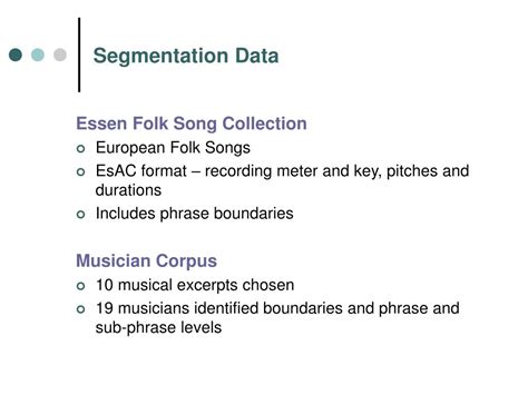 Ppt Melodic Segmentation Evaluating The Performance Of Algorithms