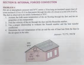 Solved Section A External Forced Convection Problem 1 An