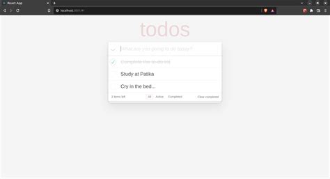 Github Dincerefereact To Do List A Homework Which Patika Gave