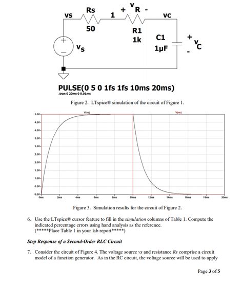 Step Response Of A First Order RC Circuit Consider Chegg