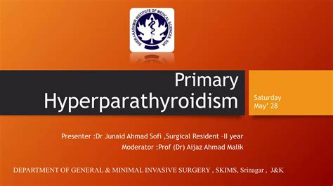 Primary Hyperparathyroidism Pptx