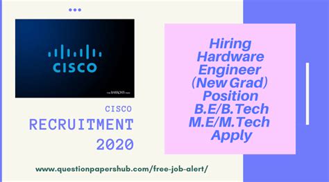 Cisco Recruitment 2020 Hiring Hardware Engineernew Grad Position B