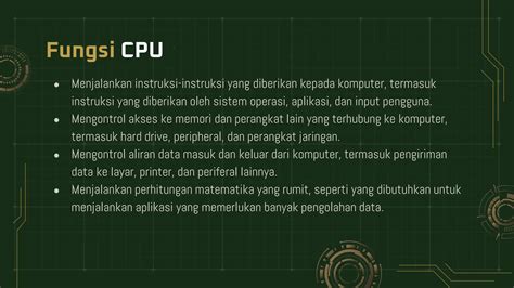 Mengenal Hardware Dan Komponen Komponen Cpu Ppt