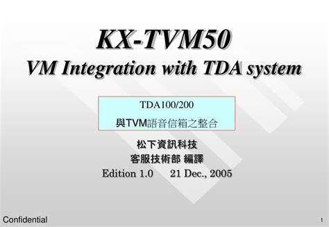 PPT KX TVM VM Integration With TDA System PowerPoint Presentation Free Download ID