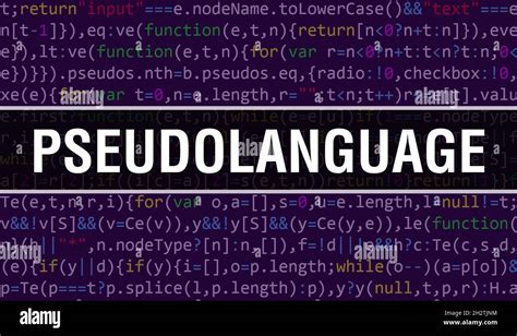 Pseudolanguage Concept With Random Parts Of Program Code Pseudolanguage