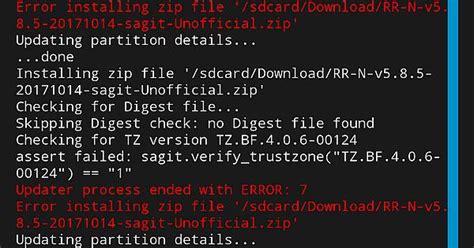 Twrp Error 7 Album On Imgur