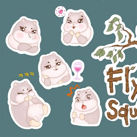 뇽뇽이 하늘다람쥐 표정묘사 By 댕작가 포트폴리오 노트폴리오