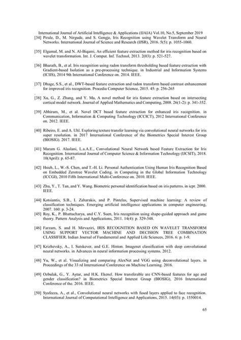 Transfer Learning With Convolutional Neural Networks For Iris Recognition Pdf