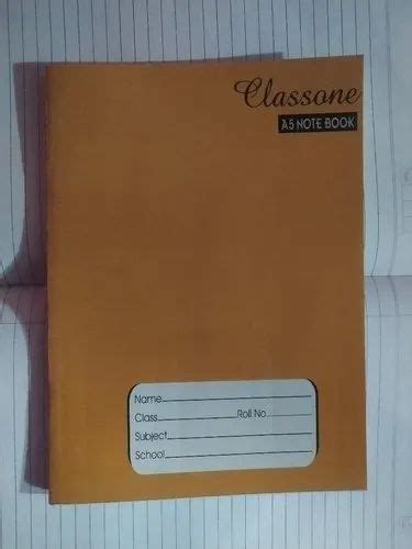 Classone Single Line School Notebook Size A5 At Rs 17 In Warora Id