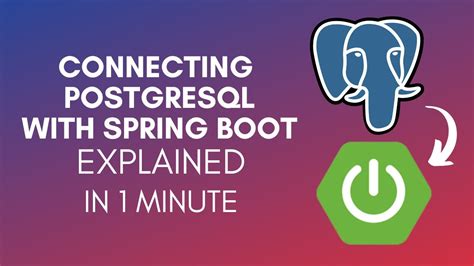 How To Connect Postgresql With Spring Boot 2025 Youtube
