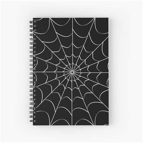 Stylish Spider Web Spiral Notebook