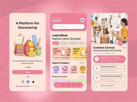E Learning Mobile App Design By Excellent Webworld On Dribbble