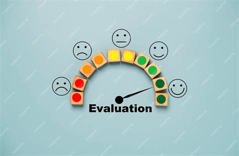 Customer Evaluation Indicator Rating Print Screen Wooden Cube Block Since Low To High On Blue