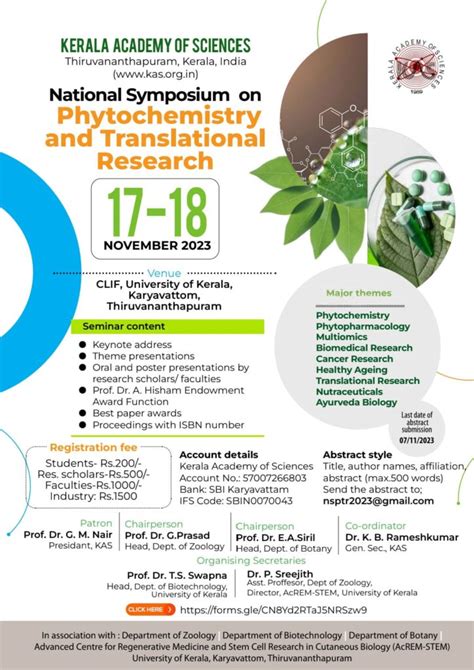 National Symposium On Phytochemistry And Translational Research Kerala Academy Of Sciences